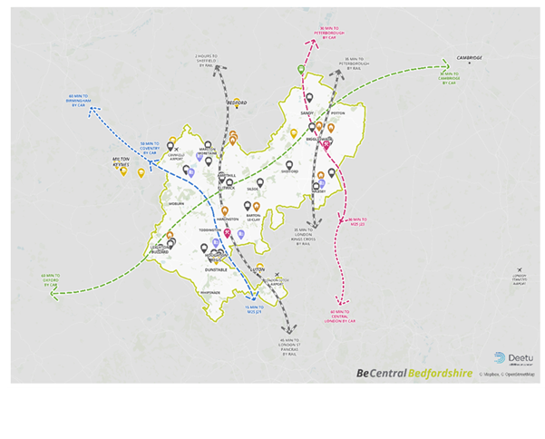 Central Bedfordshire Commercial Property Search